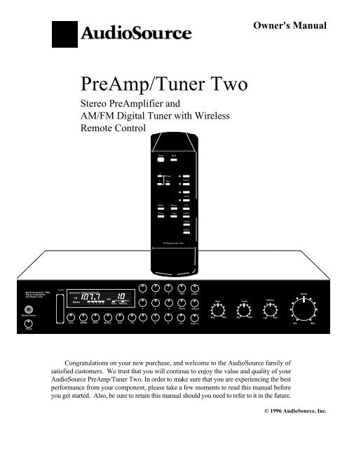 Preamp Tuner Two.pdf - AudioSource