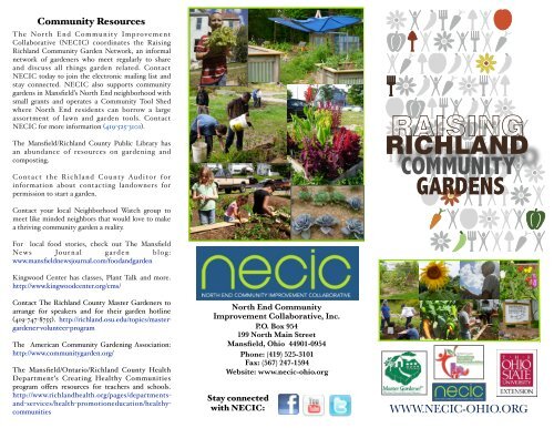 NECIC Community Garden Brochure (2012)