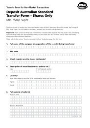 AUSTRALIAN STANDARD TRANSFER FORM - Santos