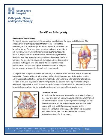 Pre-operative Instructions for MIS Total Knee