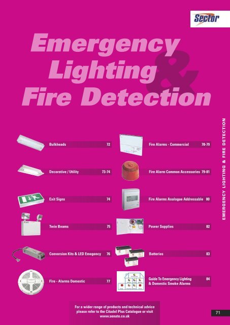 Emergency Lighting Fire Detection - WF Senate