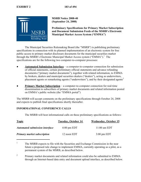 Form 19b-4 - FINRA - Rules and Regulations