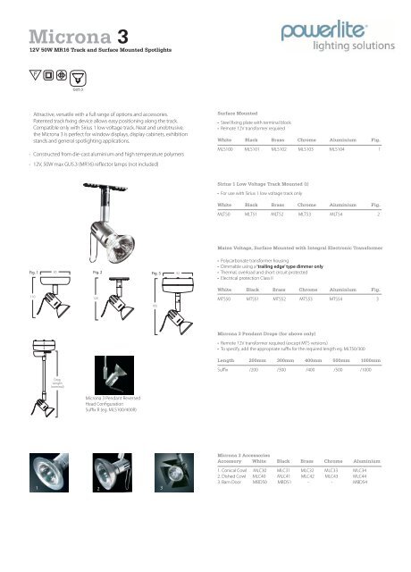 Microna 3 - Powerlite Lighting