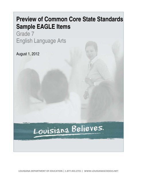 Grade 7 - Louisiana Department of Education