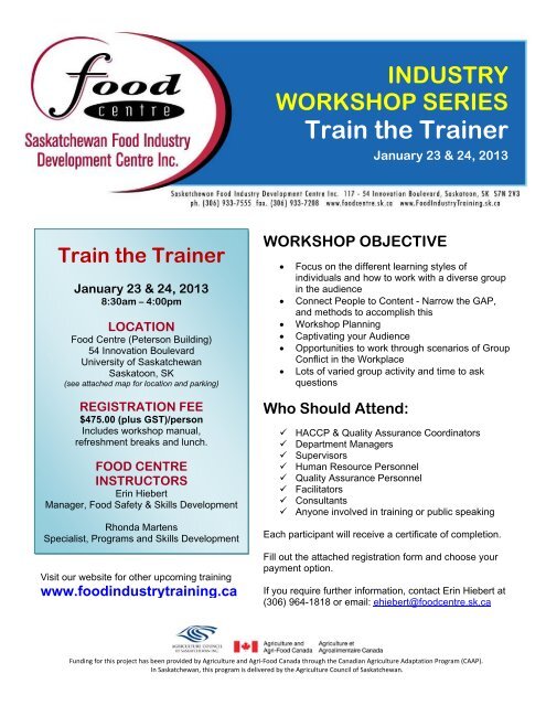 Train the Trainer - Food Industry Training