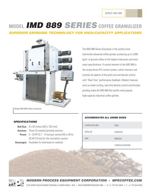 Data Sheet - Modern Process Equipment