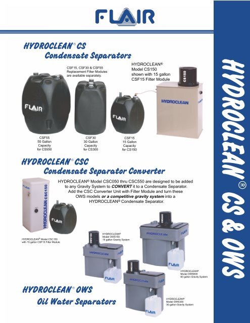 Flair Hydroclean Oil/Water Separator - Fluid Energy
