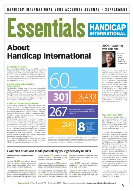about Handicap international
