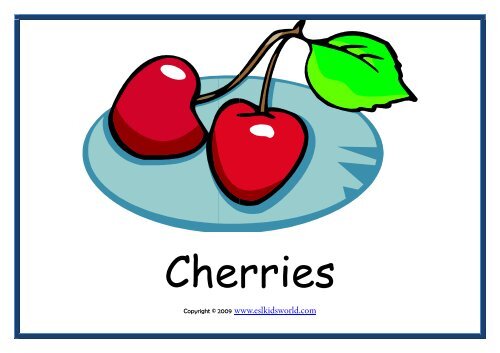Food and Drink 2 Flashcards - ESL Kids World