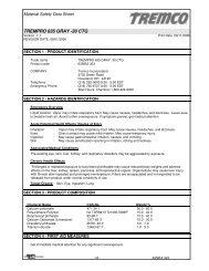 TremPro 644 RTV MSDS - Tremco Sealants