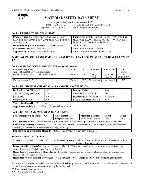 material-safety-data-sheet-osha-174-analytical-sensors-inc