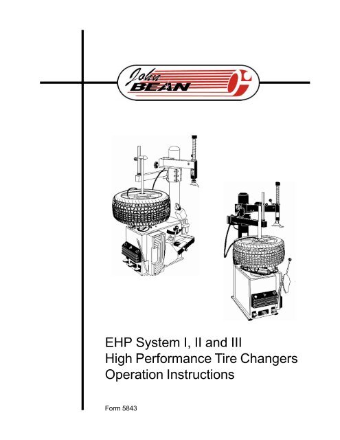 EHP System I, II and III High Performance - Snap-on Equipment