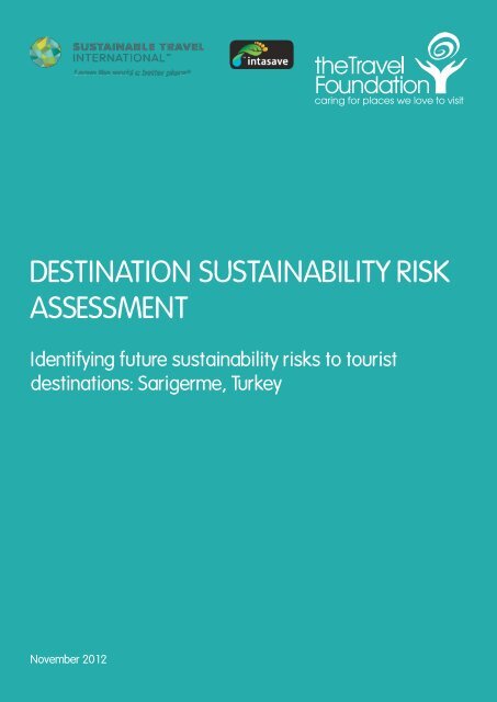 destination sustainability risk assessment - The Travel Foundation