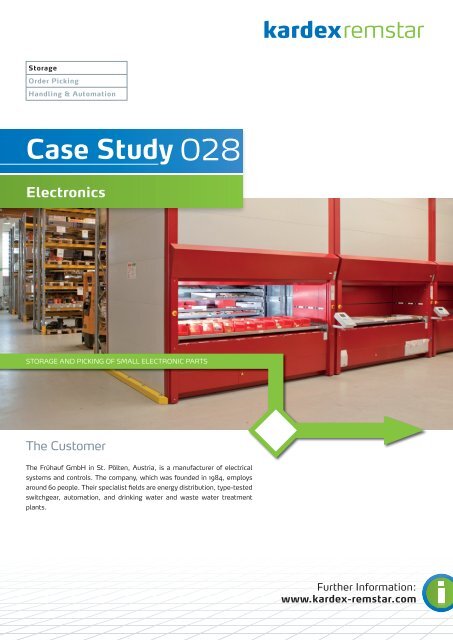 Electronics / Storage and picking of small ... - Kardex Remstar