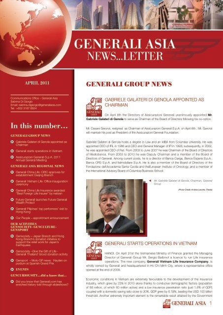 GENERALI ASIA REGIoNAL NEWS - Generali Philippines