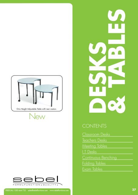 desks & tables - Sebel