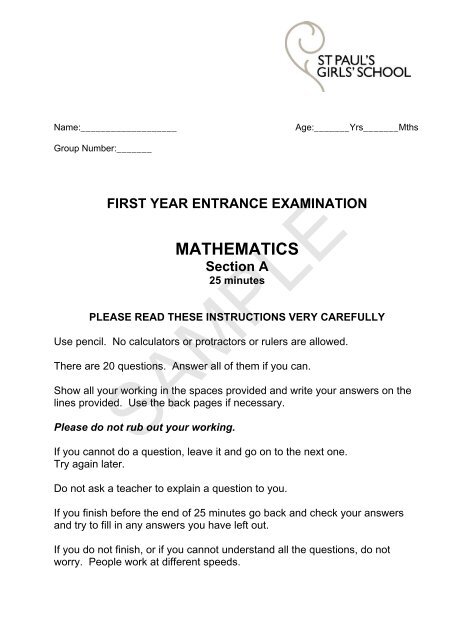 Sample-Maths-Paper-2