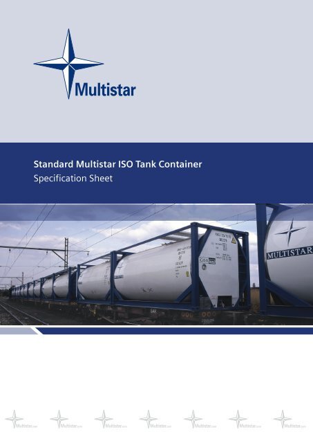 Standard Multistar ISO Tank Container Specification Sheet
