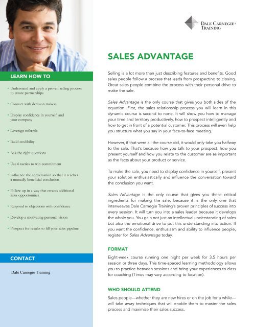 SALES ADVANTAGE - Dale Carnegie Training