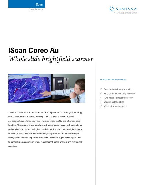 iScan Coreo Au - Ventana Medical Systems