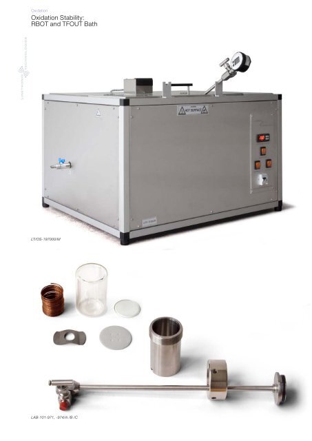 Oxidation Stability: RBOT and TFOUT Bath - Lin-tech.ch