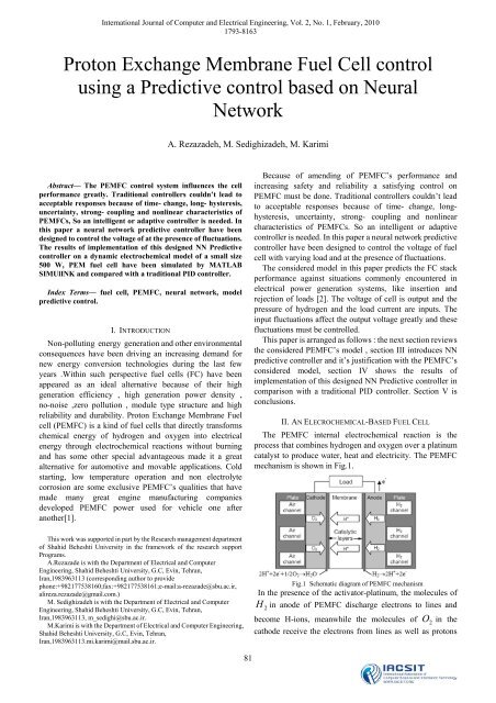 International Journal of Computer and Electrical Engineering ... - ijcee