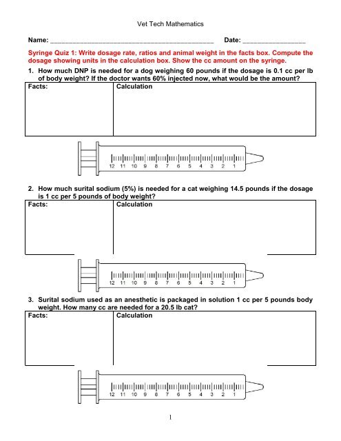 Syringe Quiz 2 - World Class CAD Home