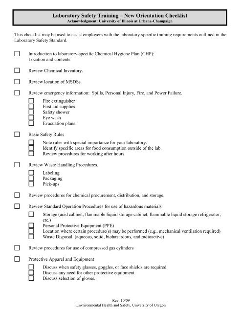Orientation Checklist New Employee Orientation Program Checklist