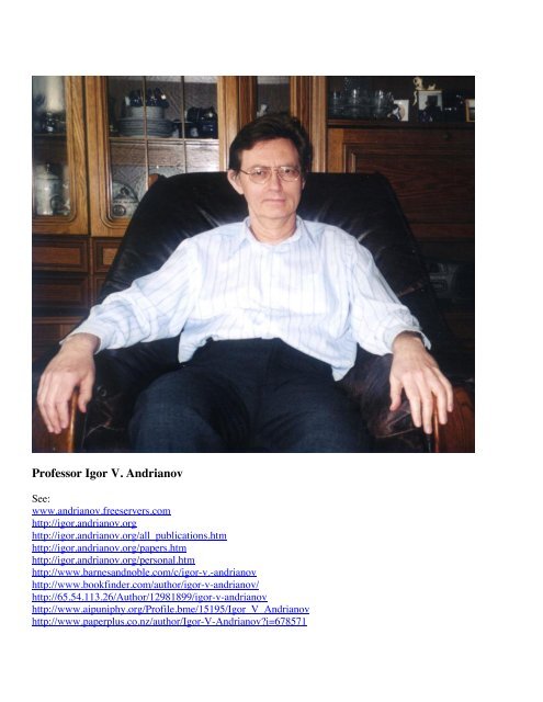 Professor Igor V. Andrianov - Shell Buckling