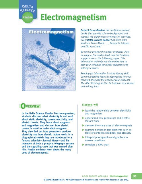 Electromagnetism Electromagnetism - Delta Education