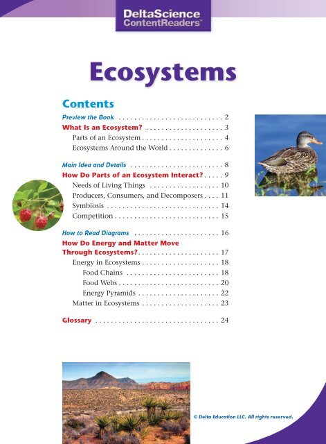 Ecosystems - Delta Education