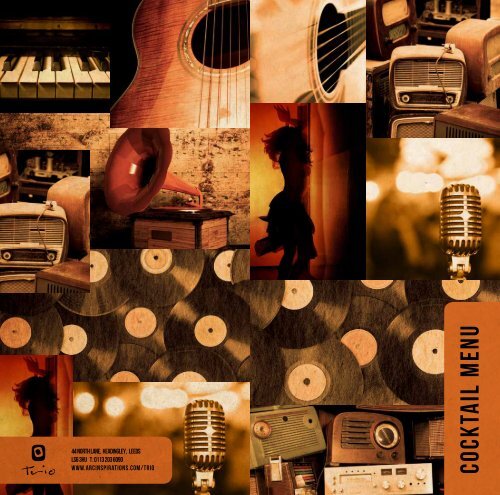 Cocktail Menu - Arc Inspirations