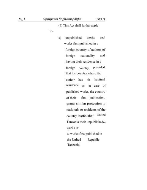 No. 7 Copyright and Neigh