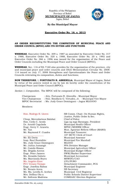 City of Mandaue - Jagna