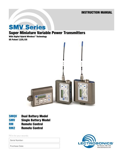 SMV Series - Sonic Sense
