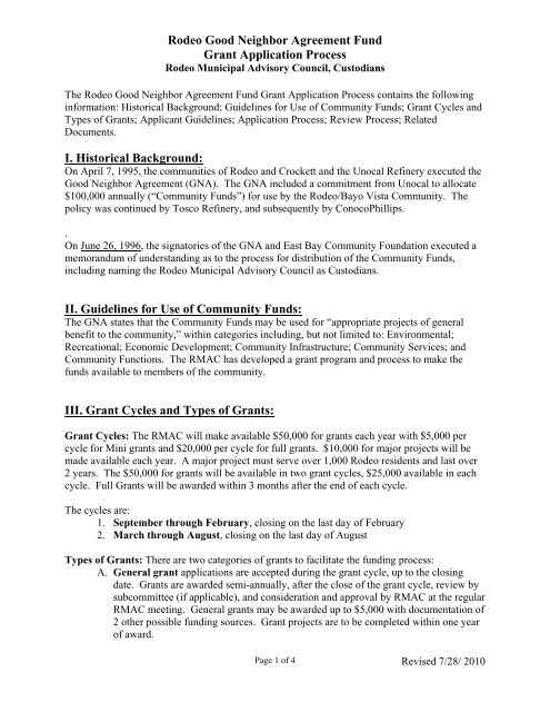 Good Neighbor Policy Document