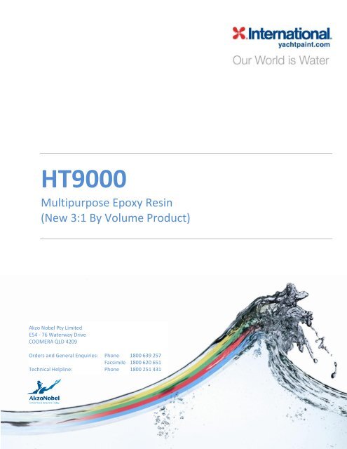 Epiglass HT9000 Manual - Yachtpaint.com