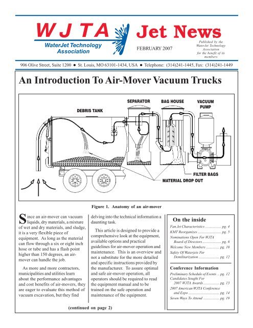 An Introduction To Air-Mover Vacuum Trucks - Waterjet Technology ...