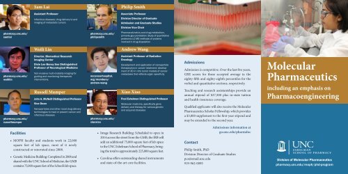 Pharmacoengineering Program - UNC/NCSU Joint Department of ...