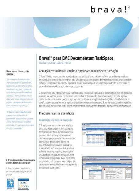 Brava!® para EMC Documentum TaskSpace - Informative Graphics ...