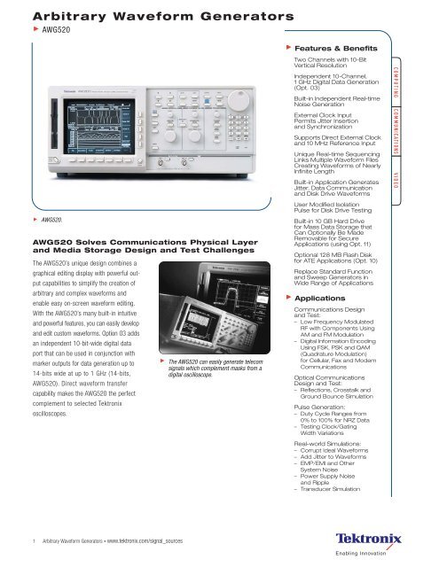 Tektronix AWG520 Arbitrary Waveform Generator