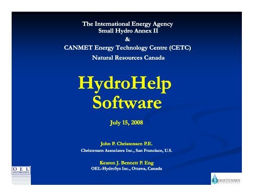 HydroHelp Software Software - International Small-Hydro Atlas