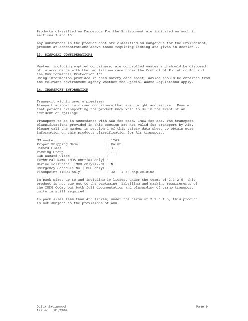 made under the Environmen