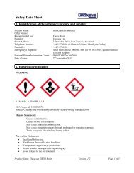 MSDS Resin - Uroxsys Ltd