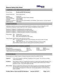 MSDS Hardener - Uroxsys Ltd