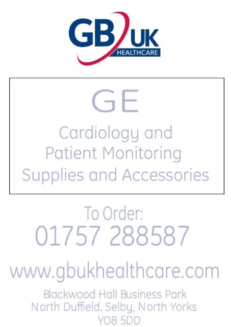 GE Catalogue - GBUK Healthcare