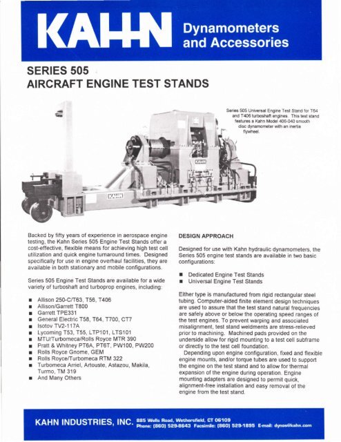 AIRCRAFT ENGINE TEST STANDS