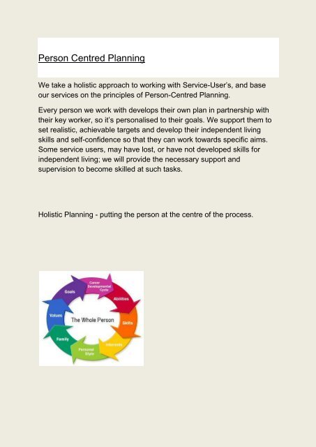 Person Centred Planning
