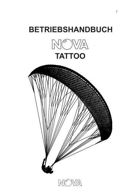 BETRIEBSHANDBUCH TATTOO - Nova Paragliding