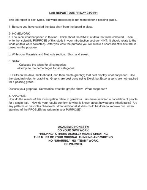 PTC Lab report instructions.pmd - Malibu High School